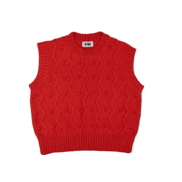 GIGI KNITWEAR Bubble Knit Vest