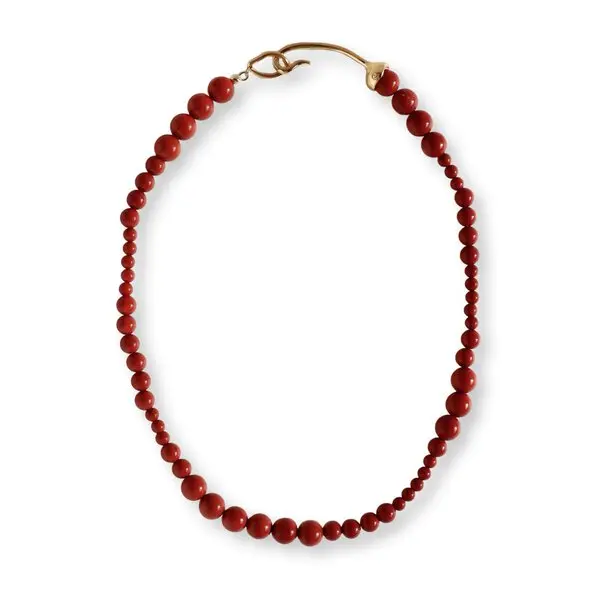 GEM ISLAND Jasper Beaded Necklace - Red