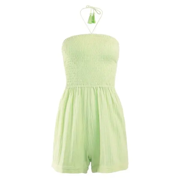 MORRATO BALI June Shirred Bodice Playsuit - Green