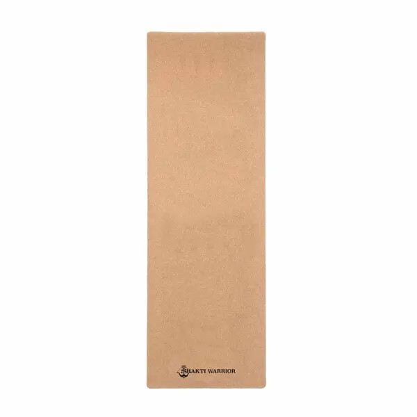 SHAKTI WARRIOR Cork Yoga Mat Aum - Brown