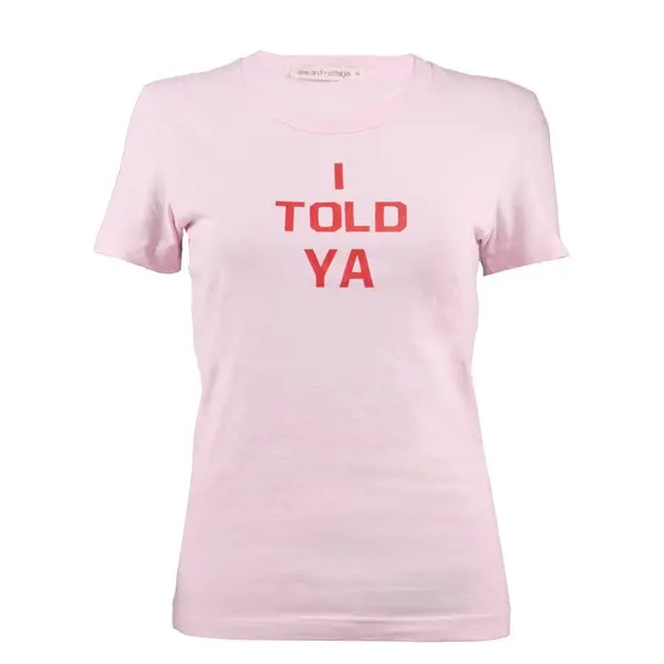 LOVE AND NOSTALGIA Margot 'i Told Ya' Tee - Pink
