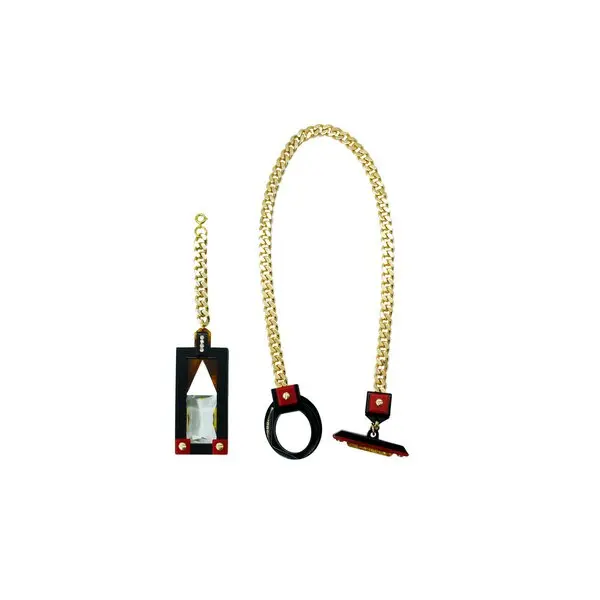 GISSA BICALHO Acrylic Stone Chain Necklace - Brown