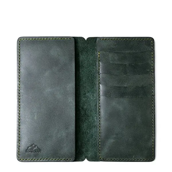 ROARCRAFT Iphone Leather Wallet Case Tripolis Emerald - Green