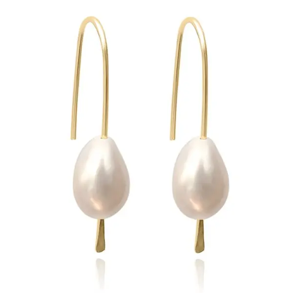 KIRI & BELLE Mimi Pearl Drop Earrings - Gold