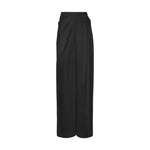 BLUZAT Wide Leg Trousers With Draping