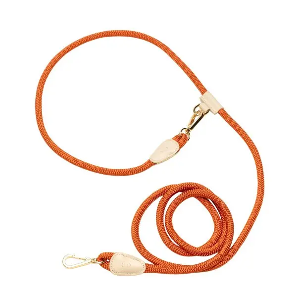 ZOË PET ATELIER Paracord Crossbody Leash - Orange