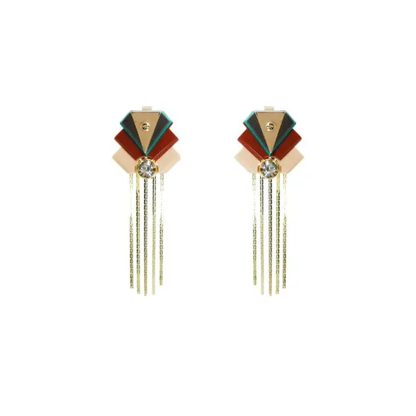 GISSA BICALHO Empire Pendant Earrings - Yellow