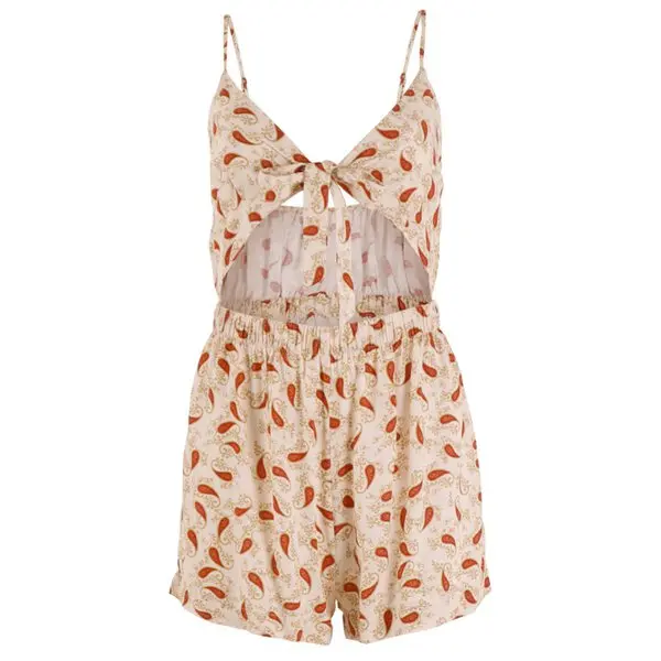 MORRATO BALI Clarissa Printed Playsuit - Grey