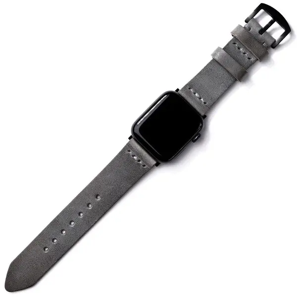 ROARCRAFT Leather Apple Watch Band - Grey