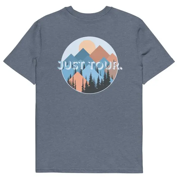 ANCHOR & CREW Just Tour. Seeker Organic Cotton T-shirt - Blue