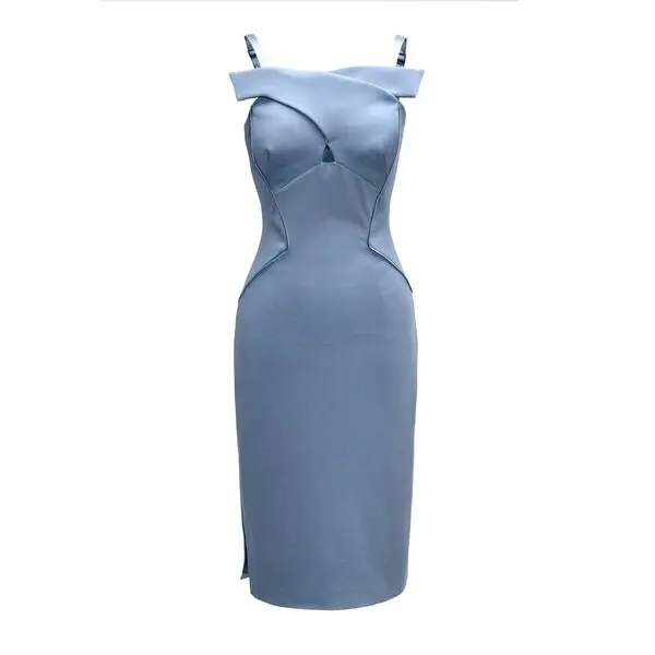 SMART AND JOY Cross-heart Bustier Dress