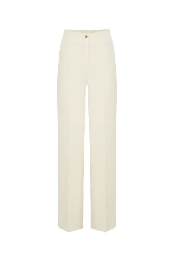 EXQUISE High Waist Wide Leg Pants