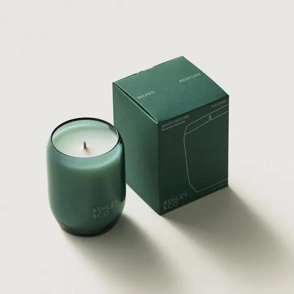ASHLEY & CO Yulepine Siberian Pine Scented Candle - Blue/green/orange