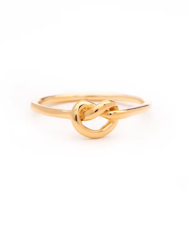 BELINDA JEWELZ Love Knot Ring - Gold
