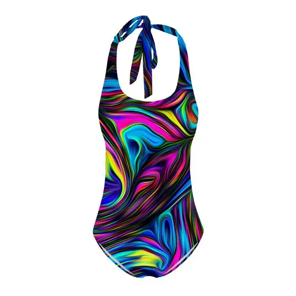 ALOHA FROM DEER Open Back One Piece Swimsuit