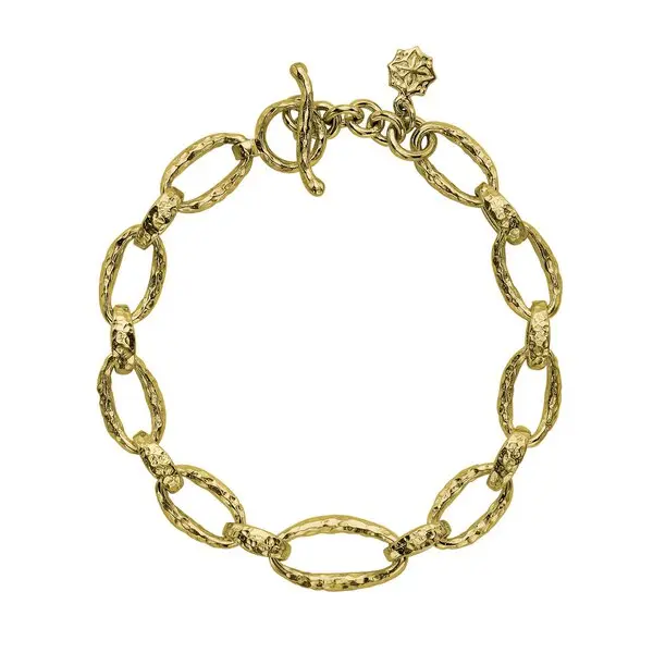 DOWER & HALL Oval Link Nomad Bracelet - Gold