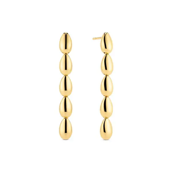 SIF JAKOBS JEWELLERY Goccia Pianura Grande Earrings - Gold