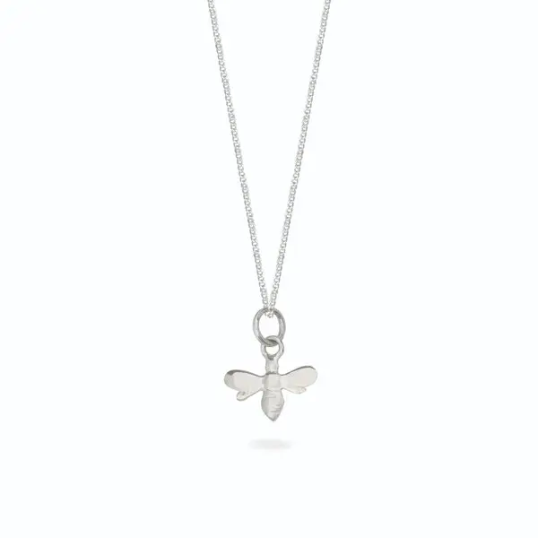 LIME TREE DESIGN Sterling Bee Charm Necklace - Silver