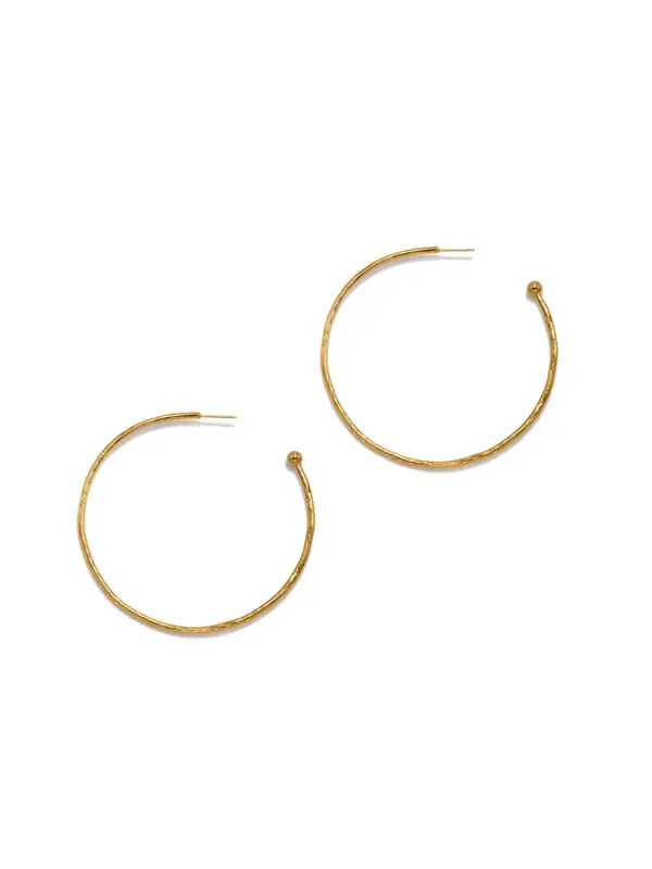 JAREDJAMIN Hooptastic Hoop Post Earrings - Gold