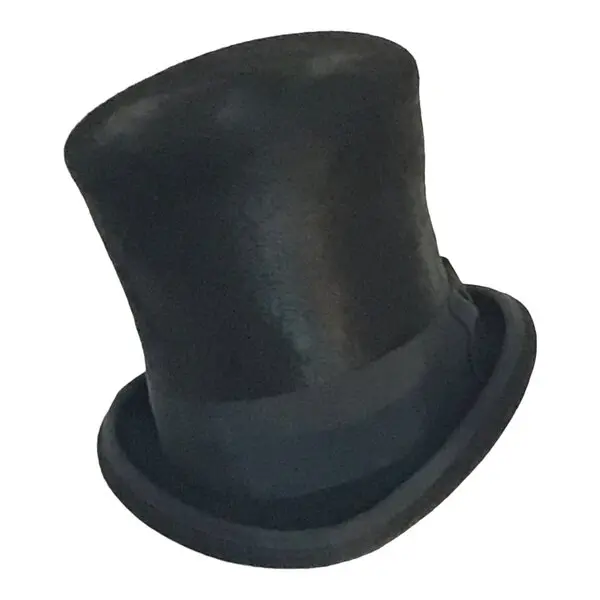 ROMER MILLINERY Classic Felt Top Hat With Silk Lining - Black