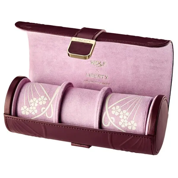 Wolf Liberty Triple Watch Roll - Red