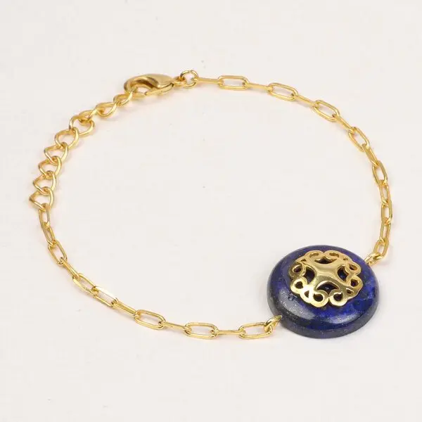 LILA RASA Gold-plated Lapis Lazuli Bracelet - Gold/blue