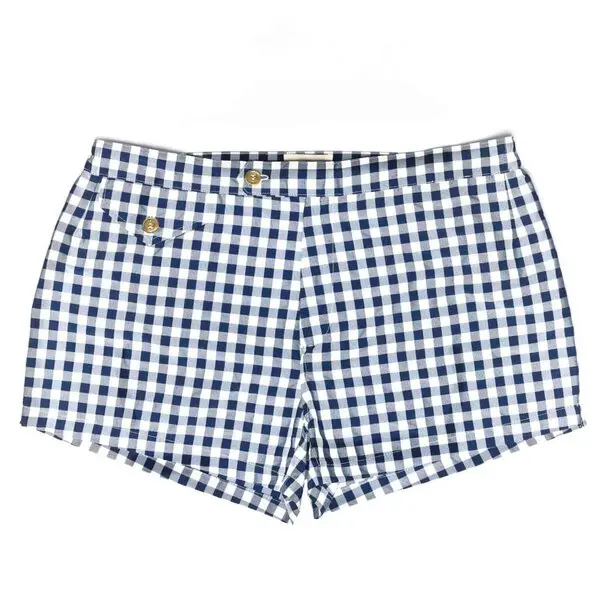PIER SICILIA Ugo Checked Shorts - Blue