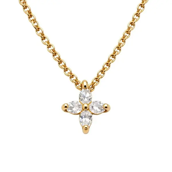 UCHI & SOTO Kinmokusei Floral Pendant Necklace - Gold