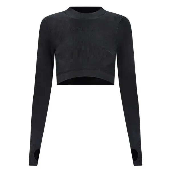 ARDEA Long Sleeve Stealth Crop Top