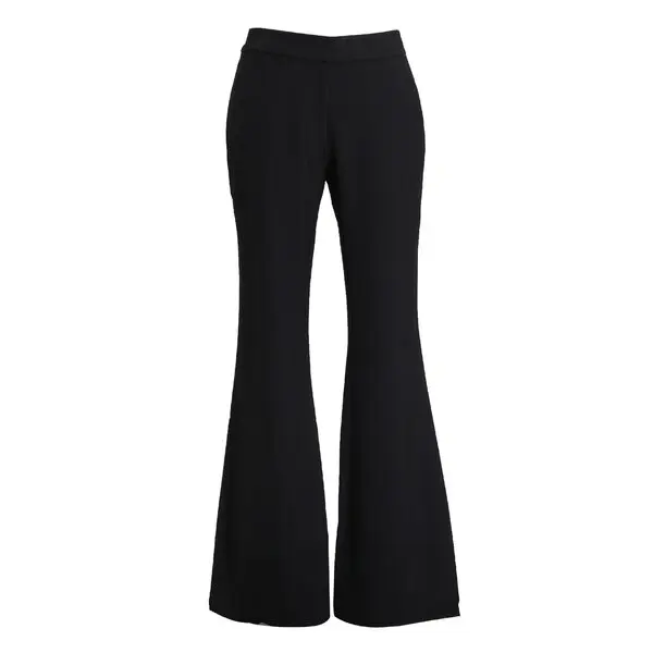 SMART AND JOY Flare Long Pants - Black