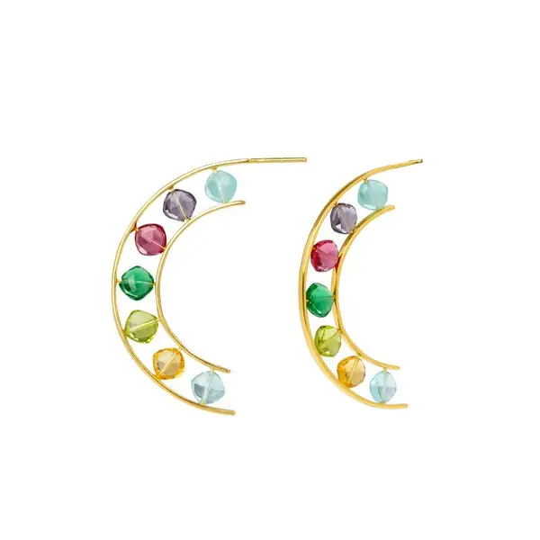 LAVANI JEWELS Manhattan Hoop Earrings - Gold