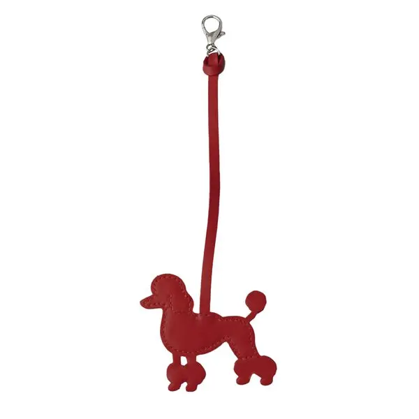 F3ROG BY RANA Poodle Dog Keychain - Red