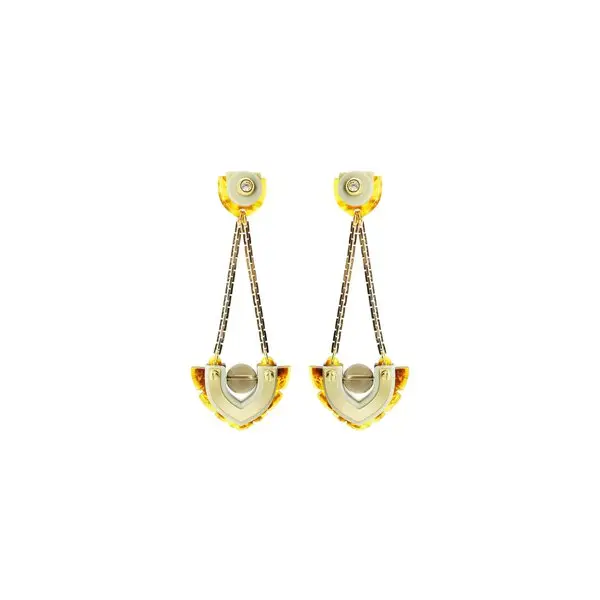 GISSA BICALHO Pendant Earrings - Beige
