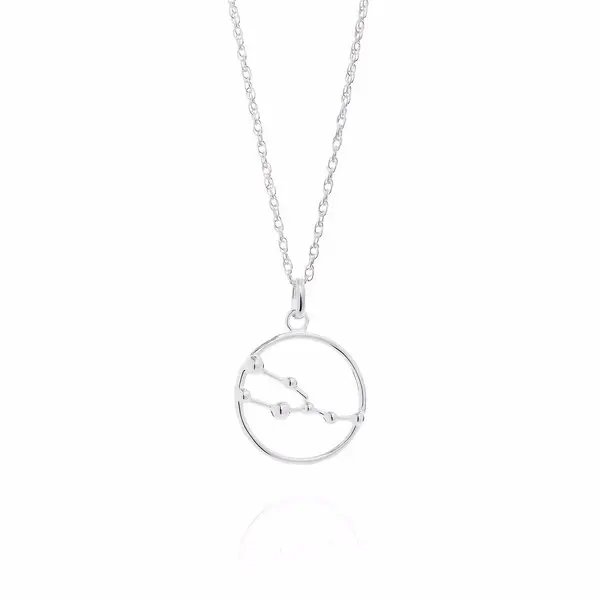 YASMIN EVERLEY JEWELLERY Taurus Astrology Necklace - Silver