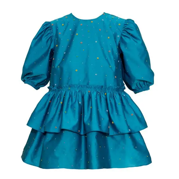 KAROLINA OZOLINSIUTE Embellished Puff Sleeve Top