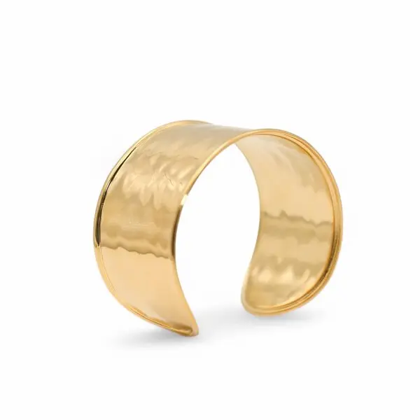 MISS CECILIA En Muse Cuff Bangle Bracelet - Gold