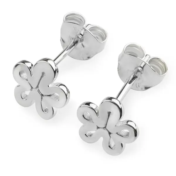 LUCY QUARTERMAINE Open Splash Studs - Silver