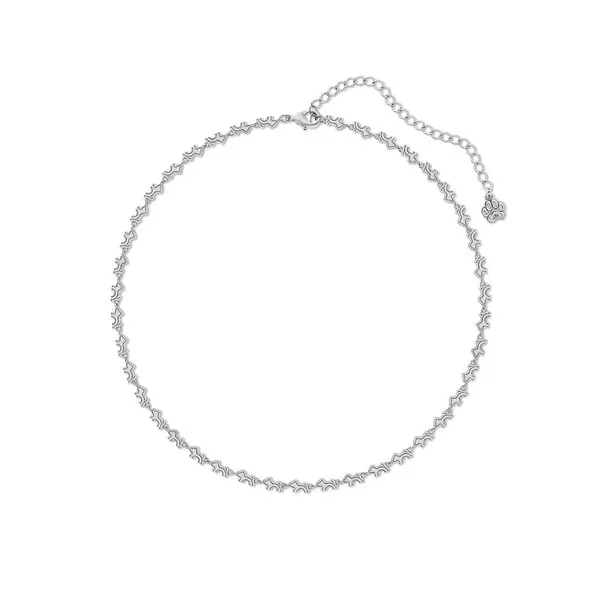 CLOUD HAVEN Companion Logo Choker - Silver