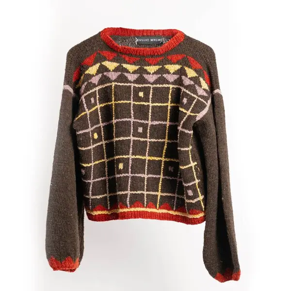 CHARKHA & LOOM Graticula Pattu Jumper