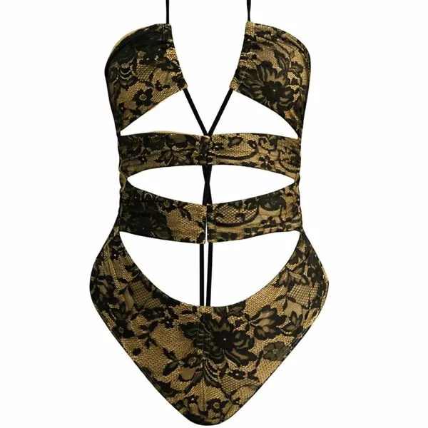IVY SWIMWEAR Lace Monokini - Black