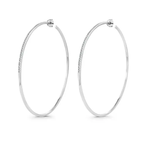 SALLY SKOUFIS Journey Earring With Cubic Zirconia - White/silver