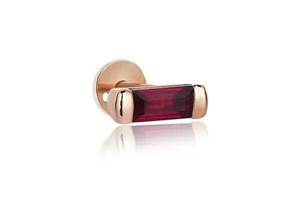 REIS JEWELLERY Ruby Tragus Earring - Gold