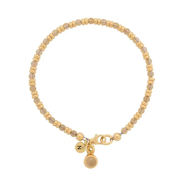 NELLOU JEWELLERY Linear November Birthstone Citrine Bracelet - Yellow