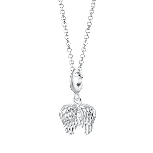 LILY CHARMED Sterling Angel Wings Charm Necklace - Silver