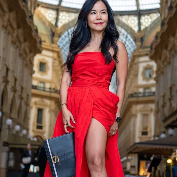 CHAU SÁENZ Rose Crossbody Bag - Red