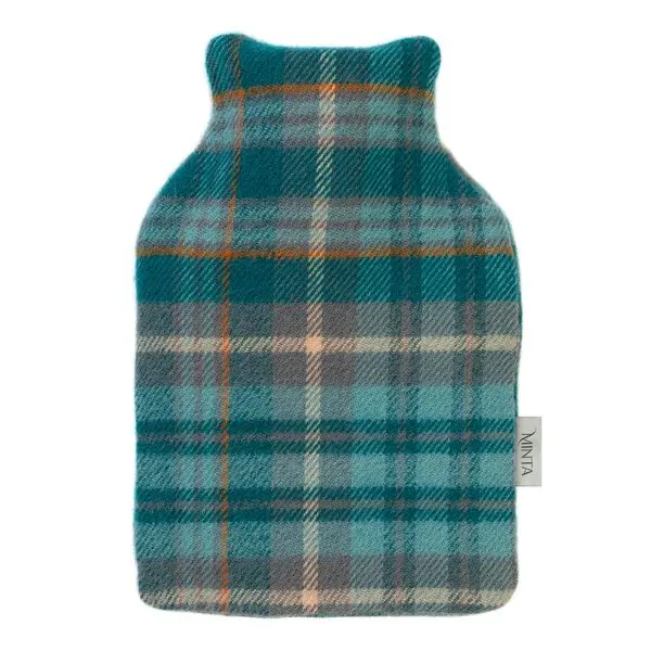 ARAMINTA CAMPBELL West Coast Waters Lambswool Hot Water Bottle Turquoise - Blue