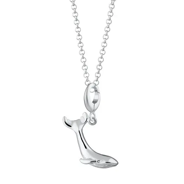 LILY CHARMED Sterling Whale Charm Necklace - Silver