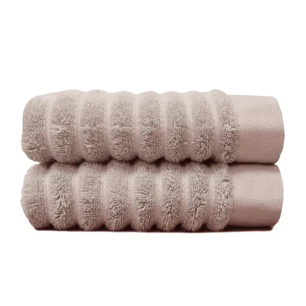Misona Organic Cotton Bath Towel Set Light Grey - Silver
