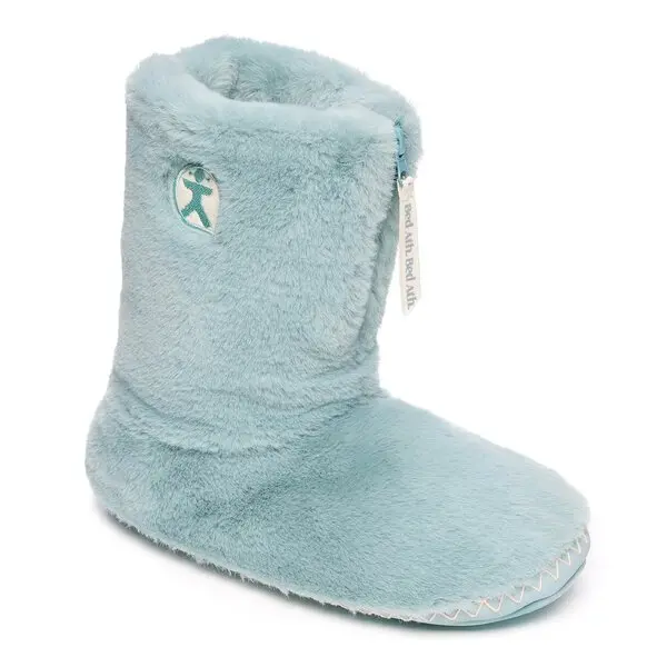 BEDROOM ATHLETICS Marilyn Faux Fur Slipper Boots - Blue