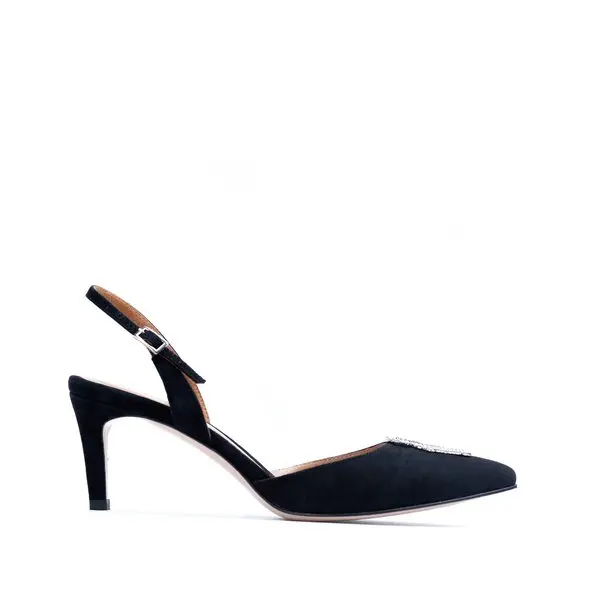GINISSIMA Alice Crystal-embellished Slingback Pumps